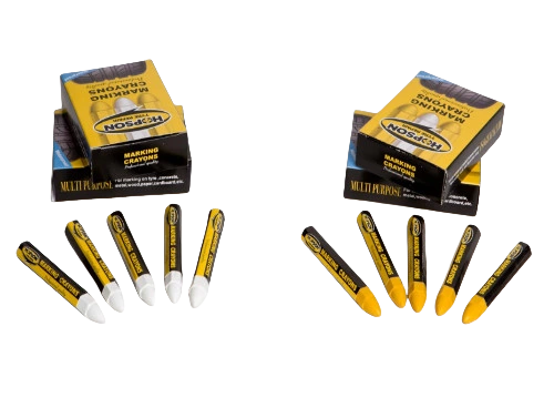 White and Yellow Tire Marking Crayons - hopsontyrerepair