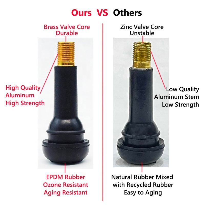 Snap-in Tubeless Rubber Tyre Valves - hopsontyrerepair